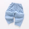 CAIVO Child Boys Summer Pants Loose Fit Casual Straight Leg Trousers ...