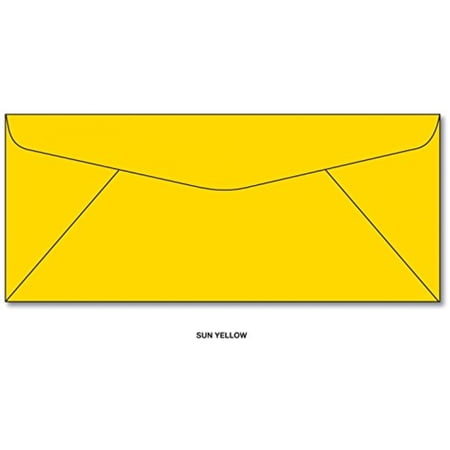 Sun Yellow #10 Business Size Envelopes - 50 Envelopes - Walmart.com