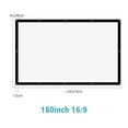 Projector Screen, 16:9 Projector Screen 180 200 250 300 Inch HD Matt ...