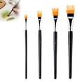 Art Brush Comb Set 4PCS; Small nylon painting brushes for acrylic oil ...