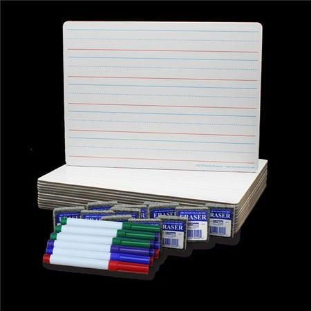 Flipside Class Pack - Whiteboard - desktop - magnetic - ruled - double ...