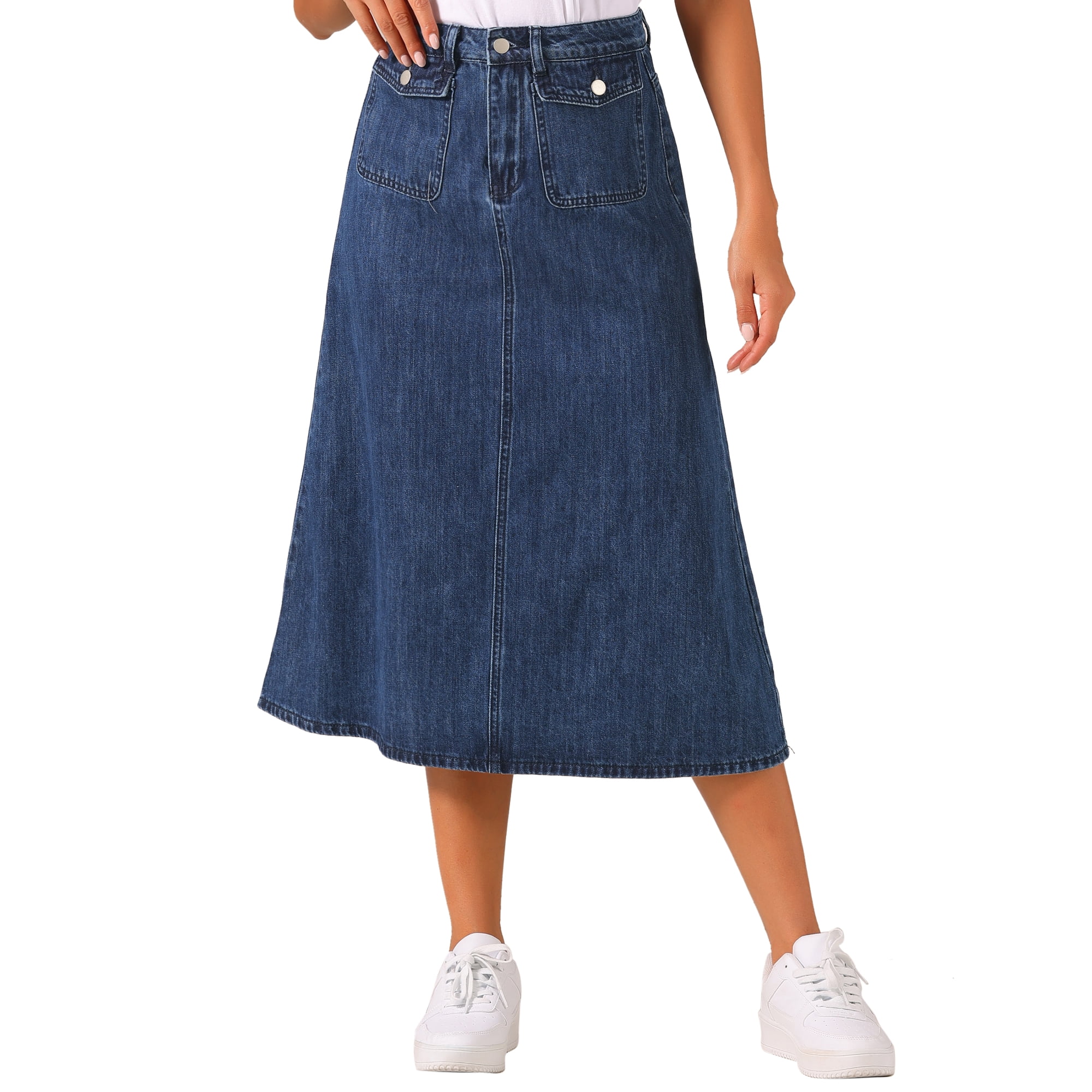 Click here for Inspire Chic Womens Denim Skirts High Waist A Line... prices