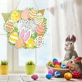 Easter Wooden Ornaments For Tree Happy Easter Egg Bunny Chick Cutouts ...