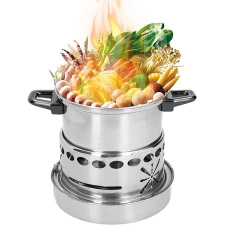 Hot Pot Stove, Stainless Steel Shabu Shabu Hotpot, Lightweight Cook Set ...