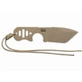 TOPS Knives FDX 66 Fixed Blade Knife 2.75" Tanto Point 1095 Coyote Tan ...