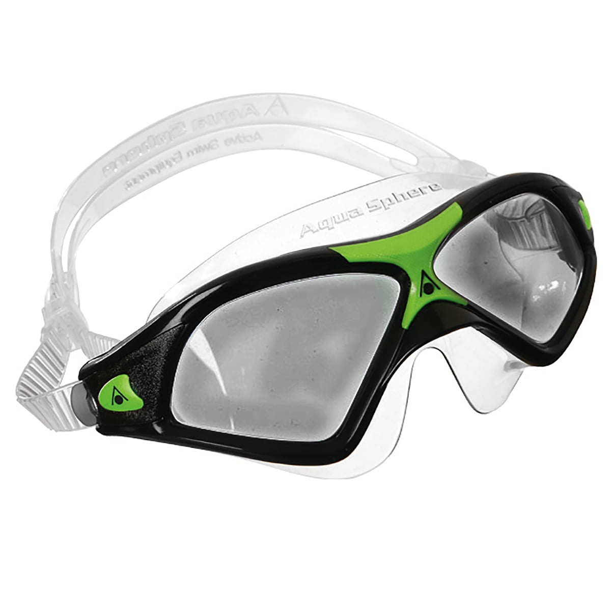 Aqua Sphere Seal XP2 Smoke Lens Swim Goggles - Black/Green - Walmart.com