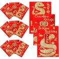 Trahoo 18pcs Vietnamese New Year Red Lucky Money Envelopes 2025 Asian