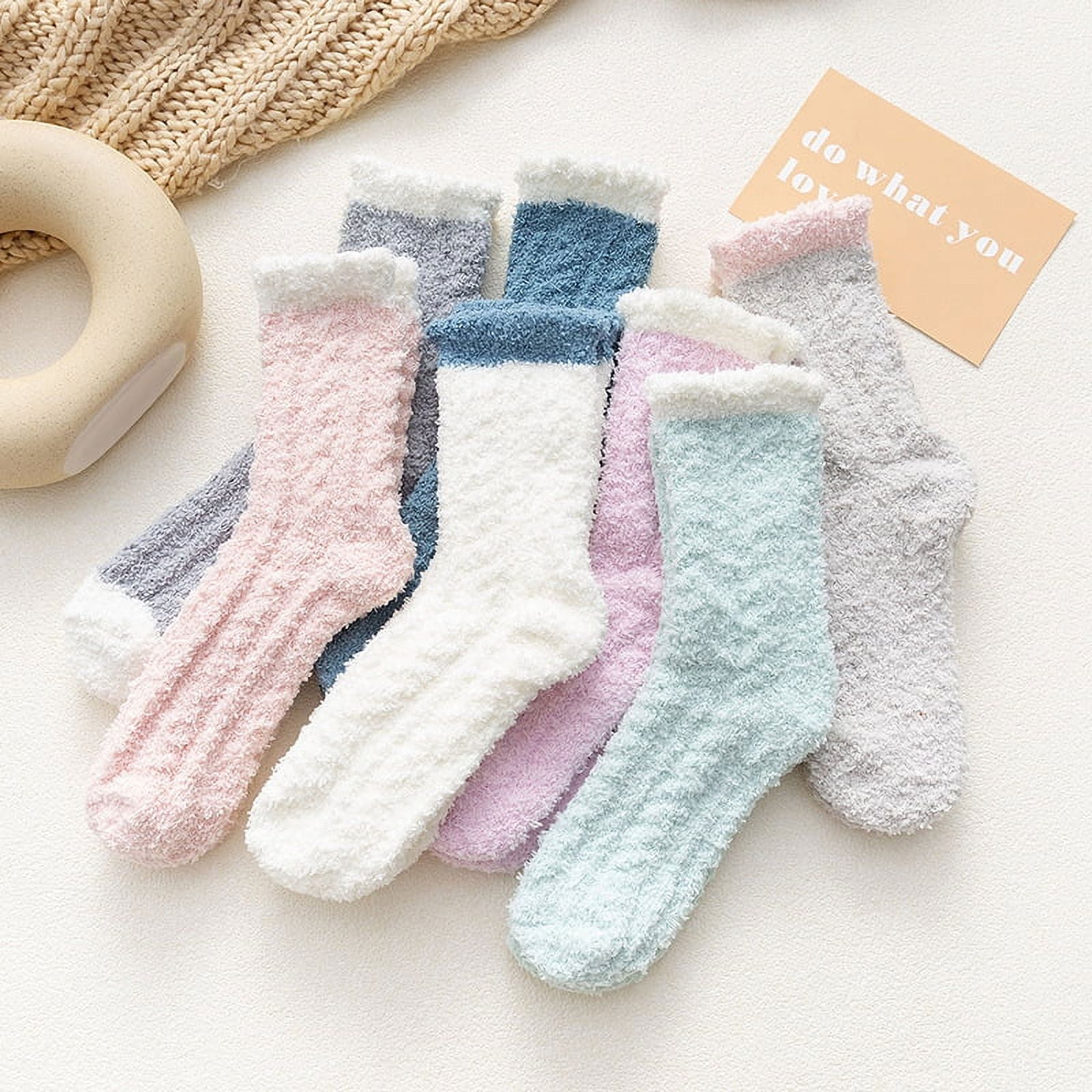 Click here for 5 Pairs Women Ladies Winter Warm Soft Fluffy Bed S... prices