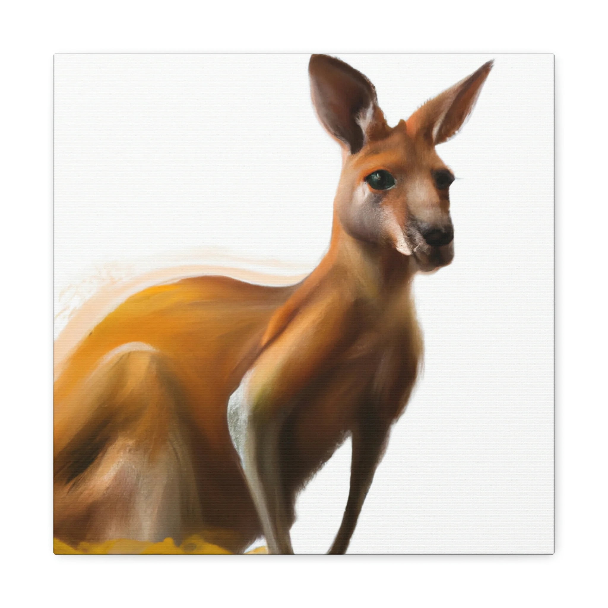 Kangaroo in Realism - Canvas - Walmart.com