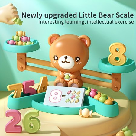 Puzzle Early Teaching Balance Scale Toy, Addition And Subtraction Math ...