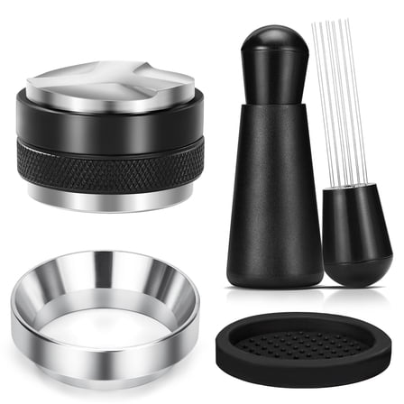 Kaffe Espresso Tool Kit, 4-Piece Set – Digital Scale, Knock Box, Milk ...