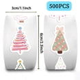 500Pcs/Roll Holiday Tree Stickers Durability PVC Cartoon Patterns ...