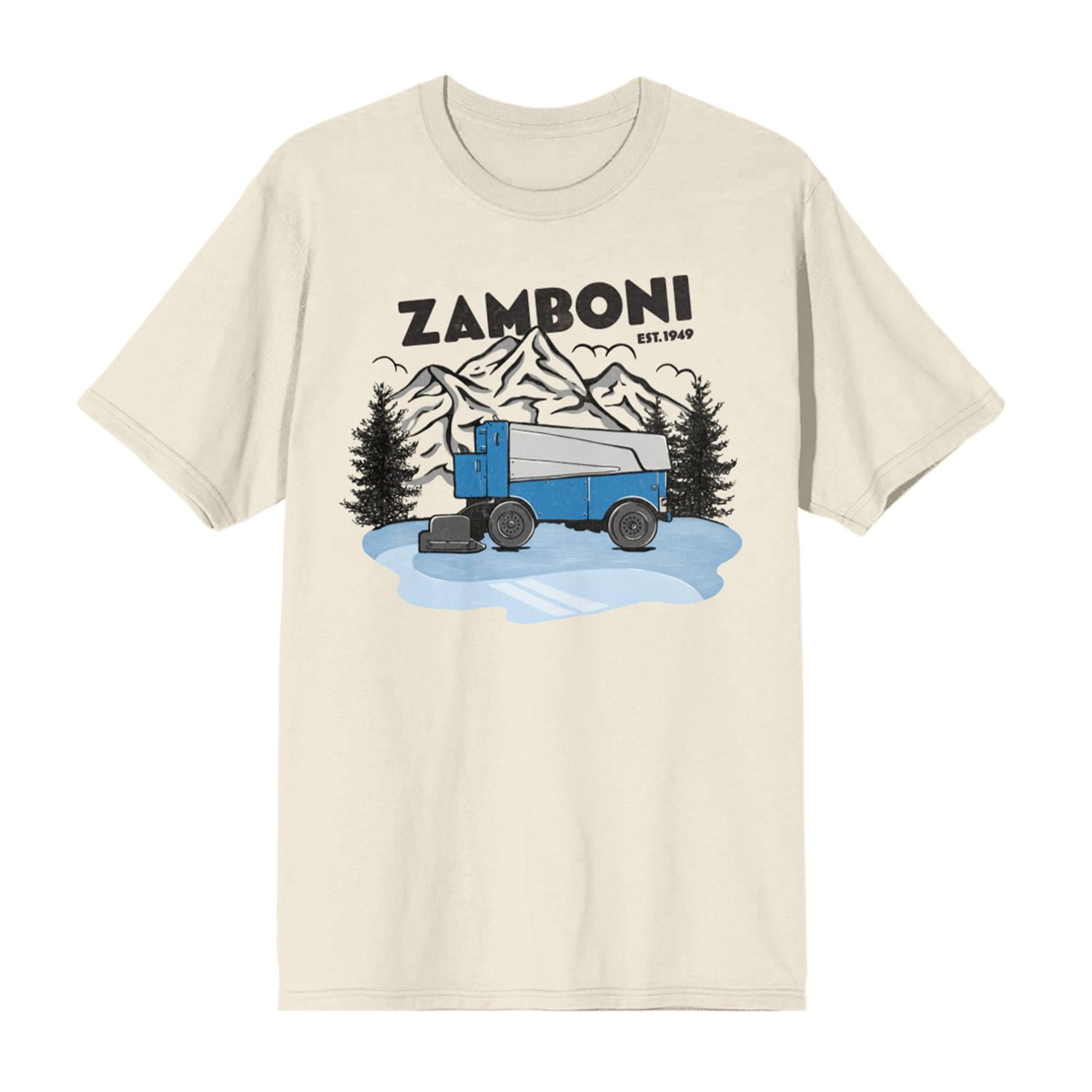 Click here for Bioworld Zamboni Outdoor Lake Est. 1949 Cream T-Sh... prices