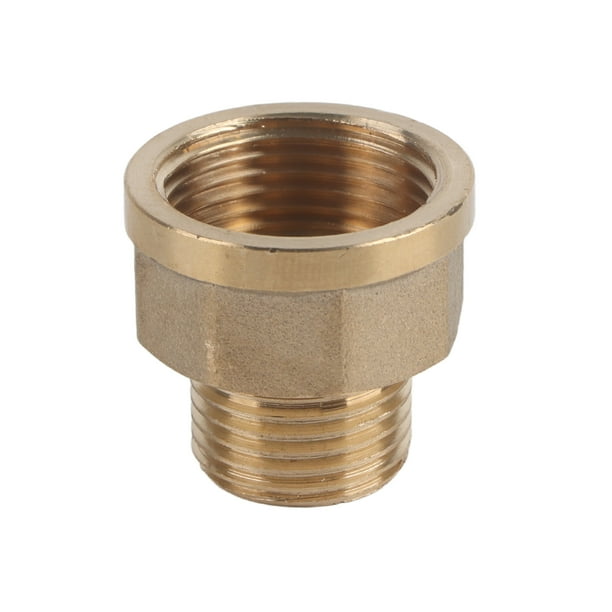Gegong 1pc Brass Water Pipe Hex Bushing Reducer Adapter 1/2BSPT Male ...