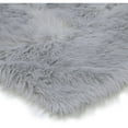 Mainstays Solid Grey Fur Flokati Accent Rug 30x46 in - Walmart.com