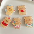 Cartoon Butter Bear Glitter Hair Clip Set Lovely Hair Clip with Bear ...