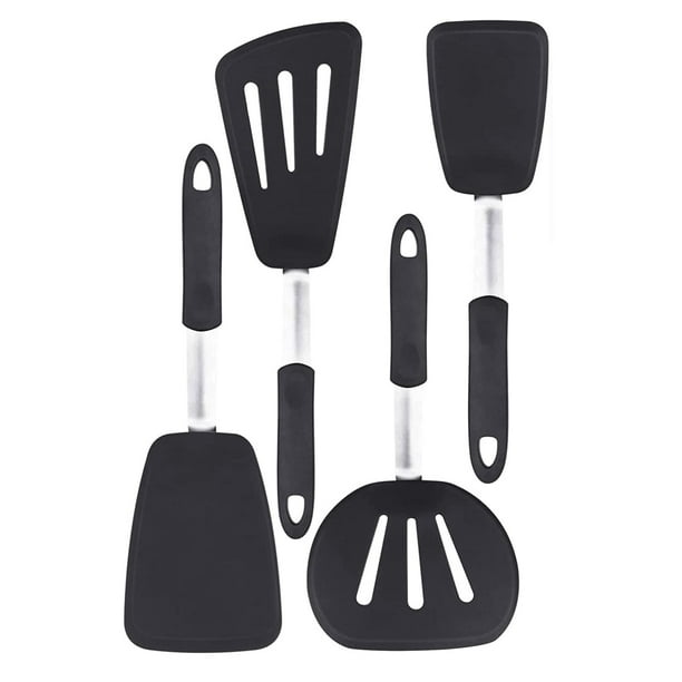 SHAR Spatulas for Non-Stick Cookware, Heavy Duty Extra Wide Flexible ...
