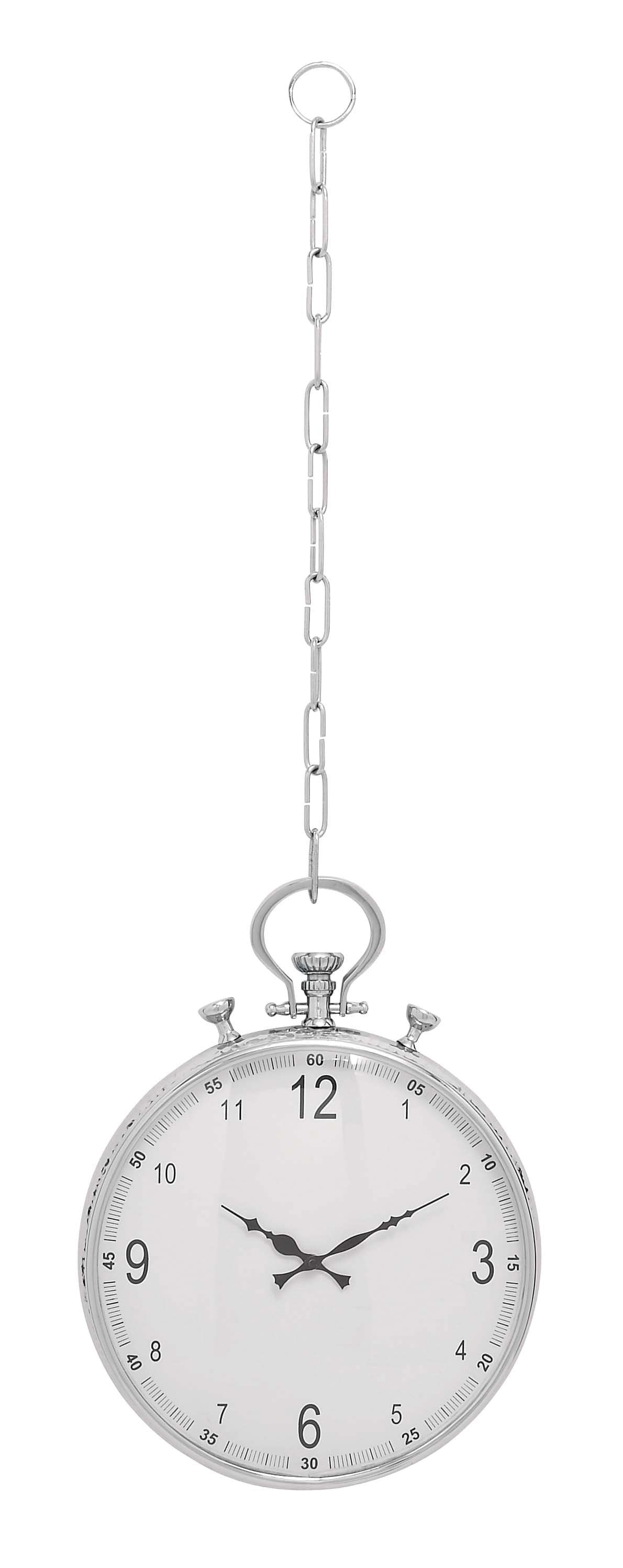 Metal Hanging Wall Clock In A Classic Pocket Watch Design - Walmart.com