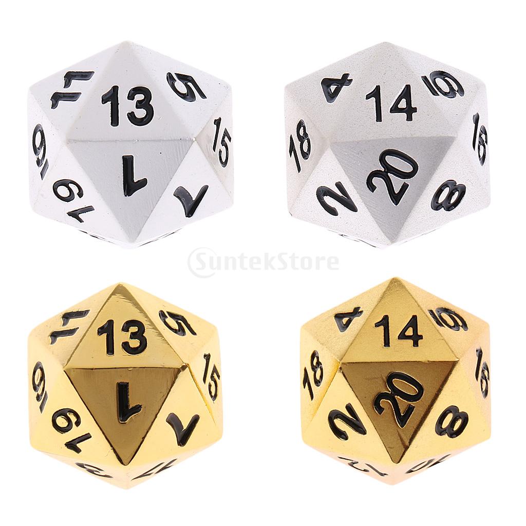 Set of 4 D20 metal cubes, 16mm | Walmart Canada