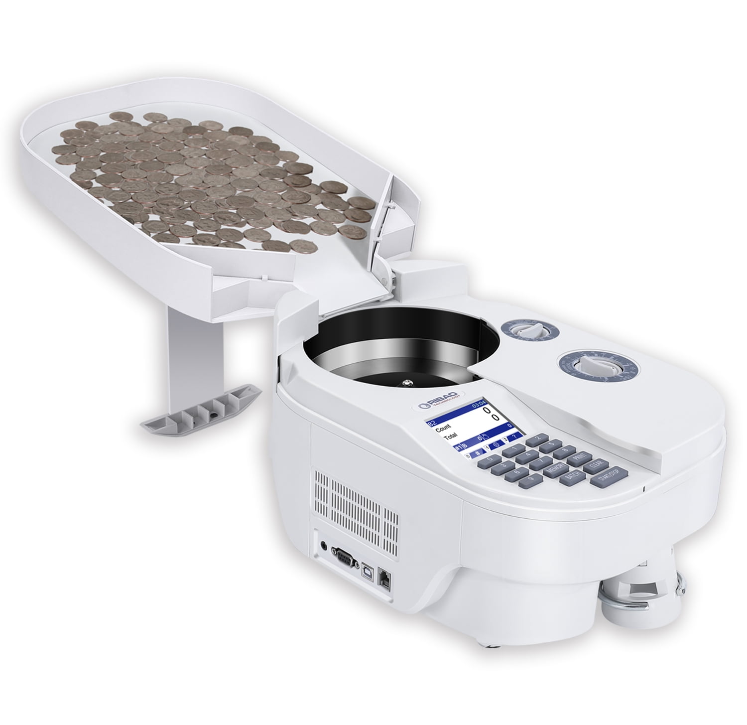 Ribao Technology HCS-25 High Speed Value Counter Portable Coin Counter ...