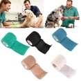 Pets Dog Cat Vet Wound Elastic Cohesive Bandage Self Adherent Useful ...