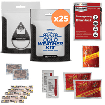 Go2Kits 25-Kits Cold Weather Winter Kit for Homeless Charity Winter ...