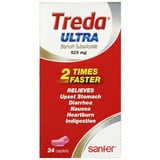 TREDA Ultra Fast Relief for Upset Stomach Diarrhea Nausea Heartburn 24 ...