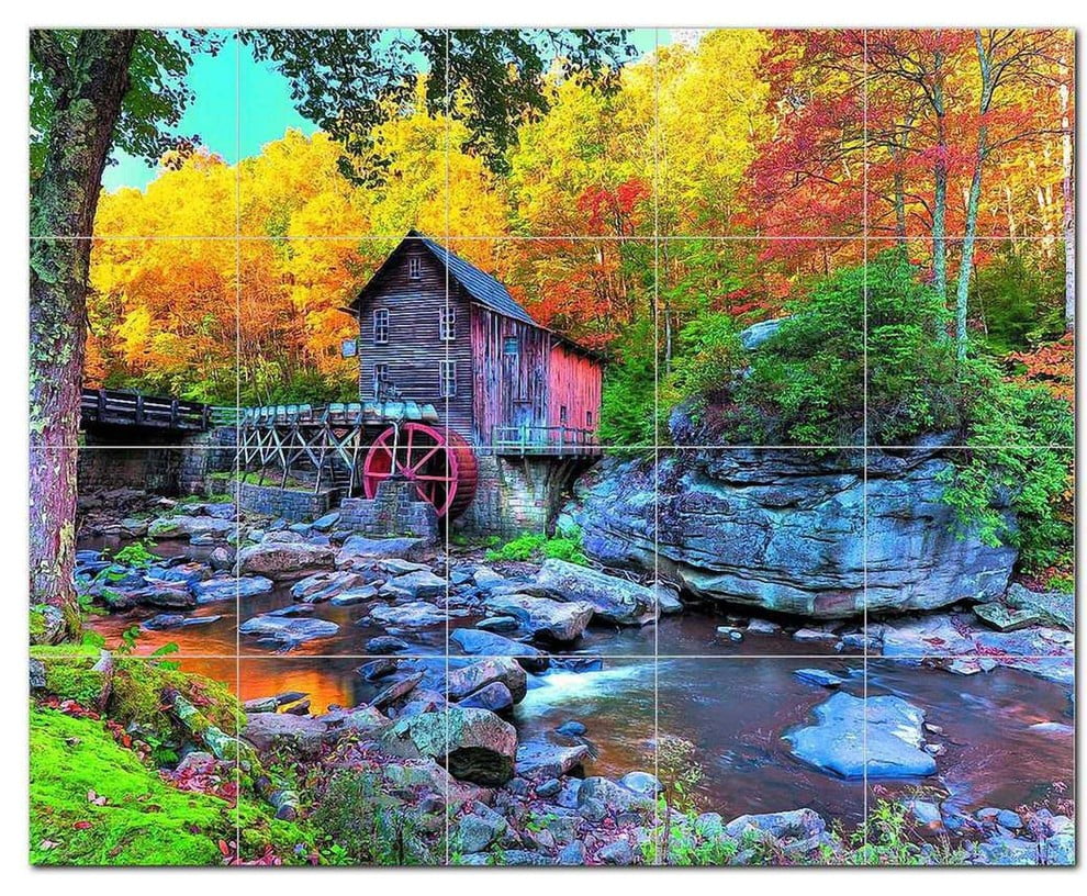 Windmill Ceramic Tile Mural Kitchen Backsplash Bathroom Shower, 401938 ...