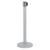 M&T Displays Gray Crowd Control Stanchion Barriers Queue Post 37" High ...