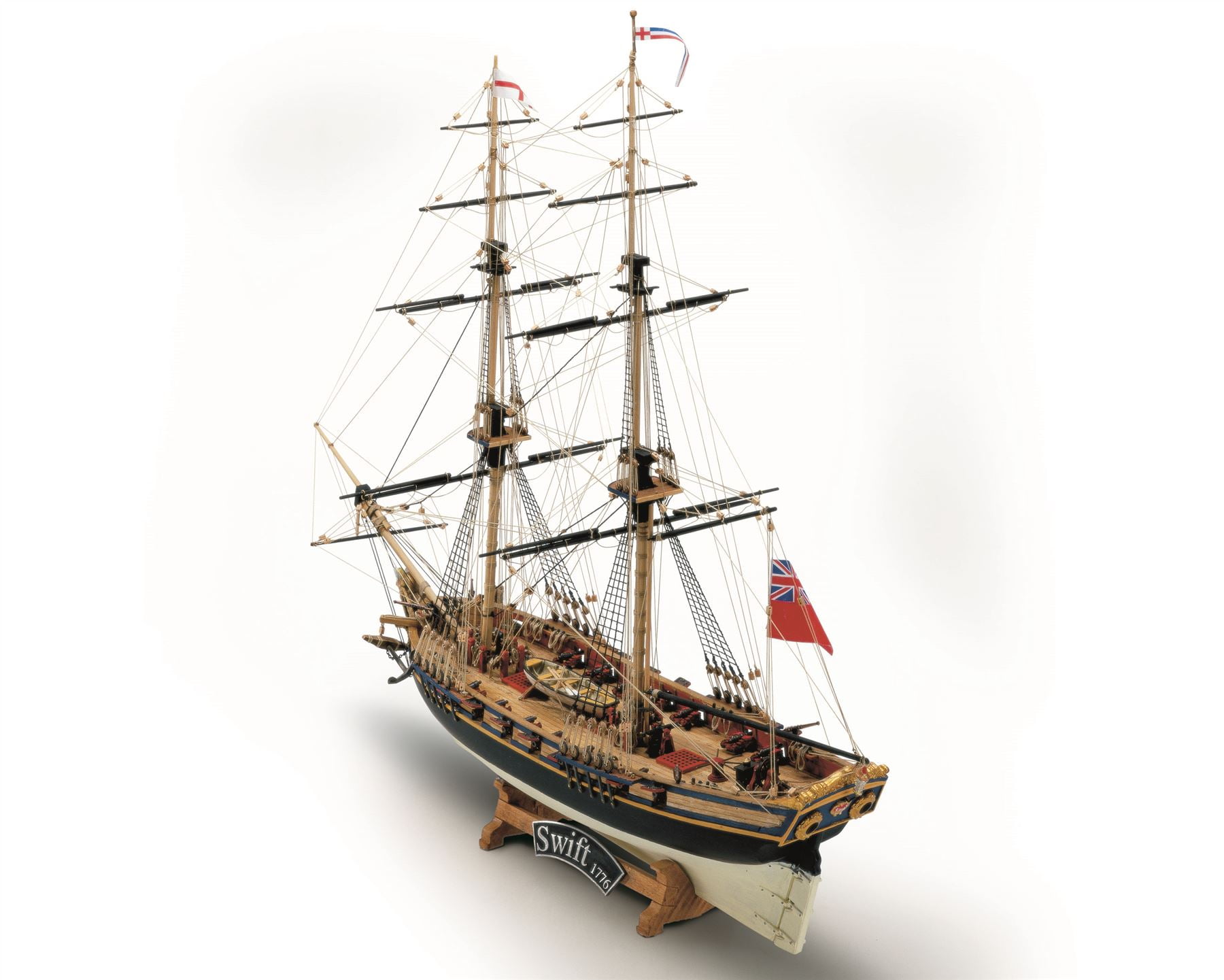 Mamoli MV59 - HMS Swift - Wood Plank-On-Frame Ship Model Kit - Length ...