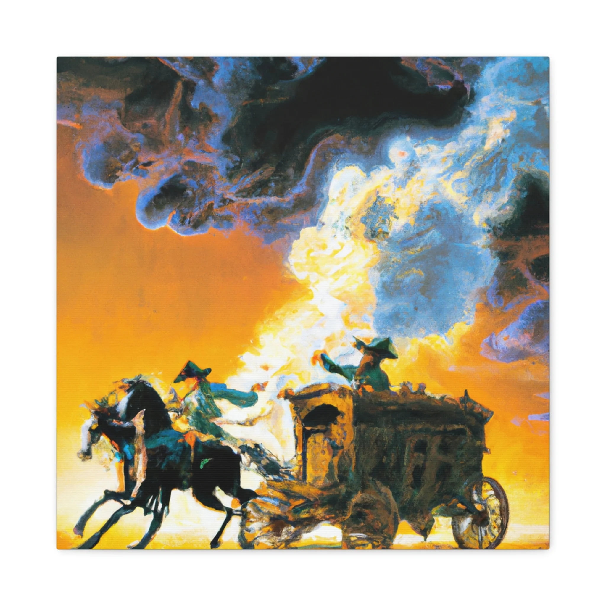 Wagon in Baroque Style - Canvas - Walmart.com