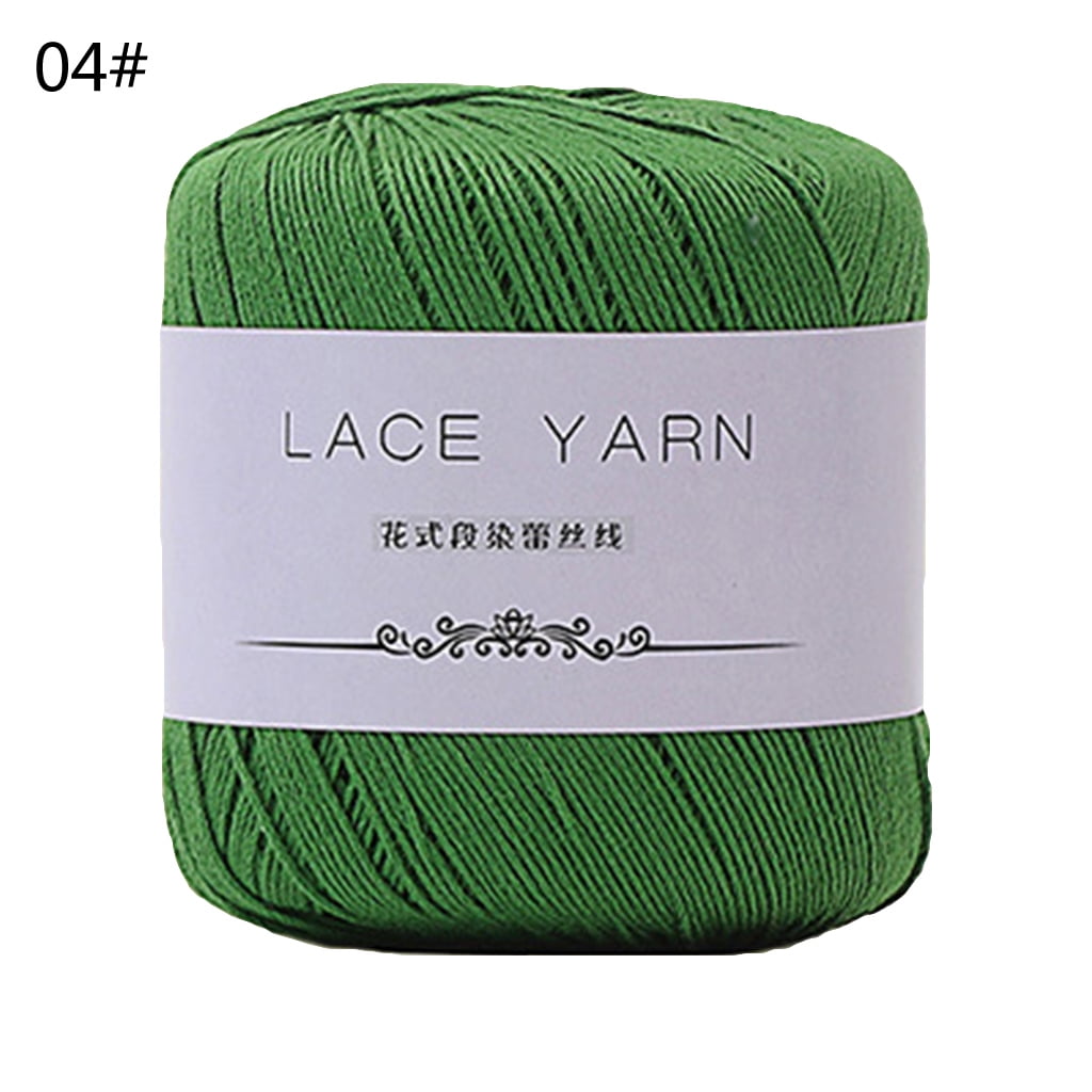 1 Bundle 10 Strands Acrylic Hand Knitting Yarn Lace Crochet Thread Cord ...