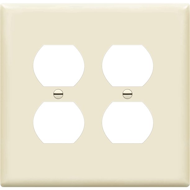 ENERLITES Duplex Receptacle Outlet Wall Plate, Gloss Finish, Midway ...