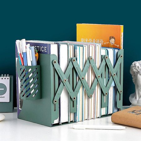Creative Telescopic Folding Book Stand Metal Bookshelf Office Student ...