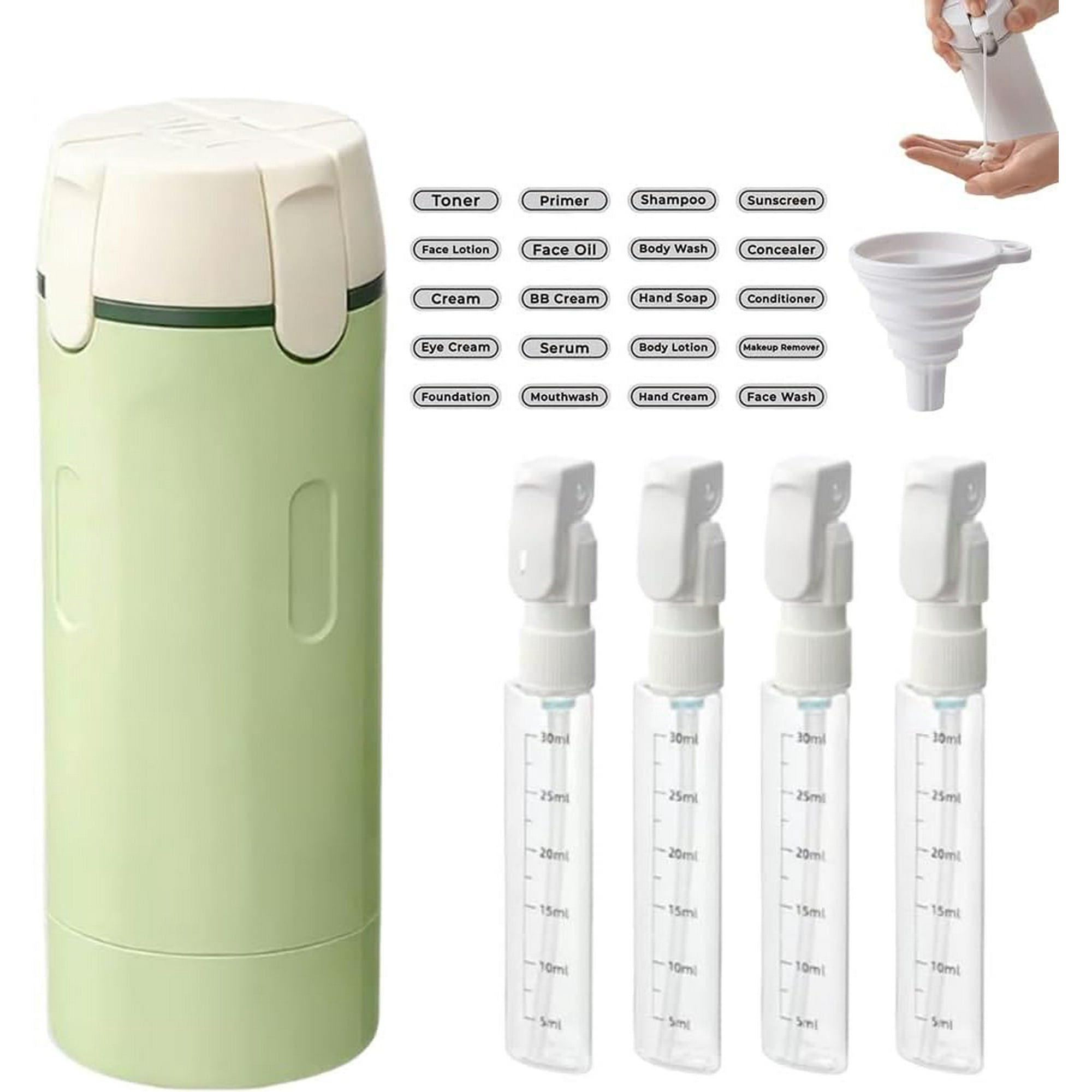 Click here for Evan7 4-In-1 Refillable Travel Dispenser Bottles... prices