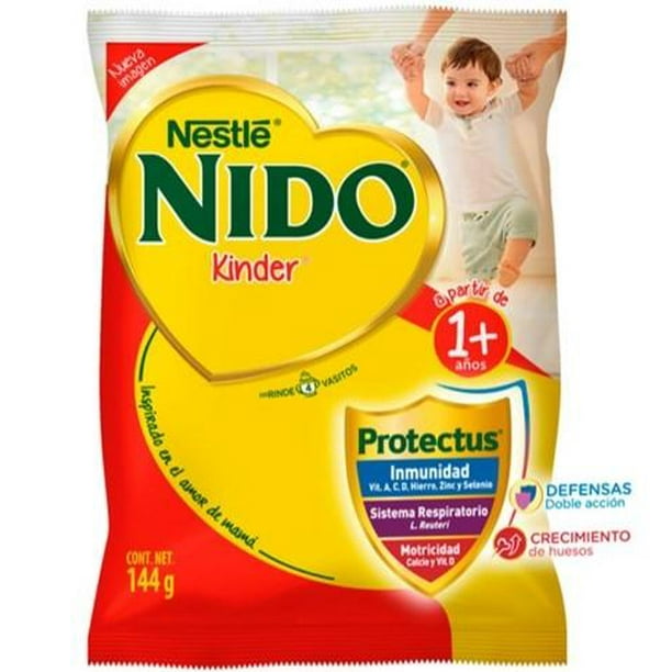 Pack de 12 leche en polvo nido kinder de 144g Nestlé 144 gr | Walmart ...