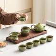 10-Pc Chinese Gongfu Tea Set, Ceramic Teapot & Cups, Gift Box, Office ...
