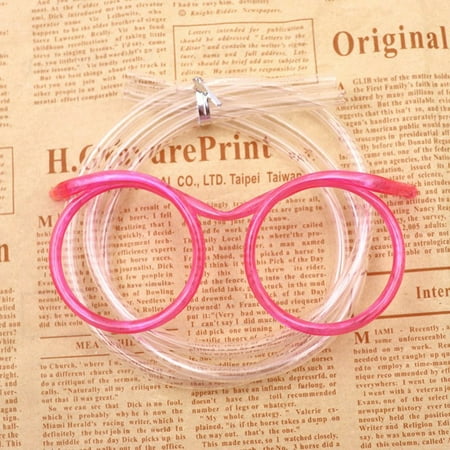 Glasses Straw Round Frame Straw Styling Straw One Time Fun Children's ...