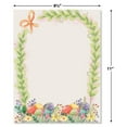 Current Basket Border Easter Letter Papers - Set of 25 Spring ...