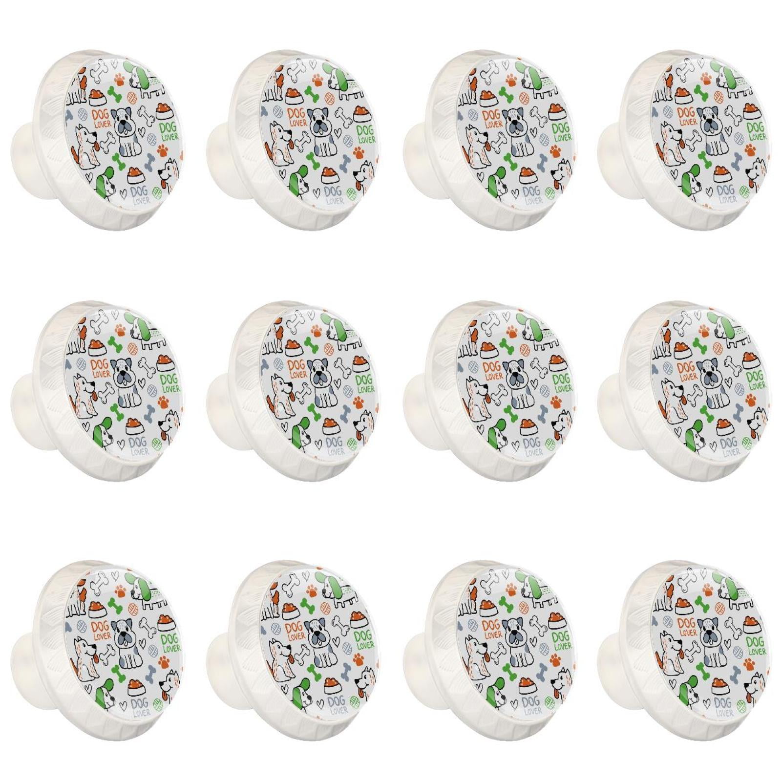 12 Pcs Colorful Dogs Knobs for Kitchen Cabinet Cupboard Dresser ...
