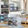 Harder Solid Plastic Hat Organizer for Baseball Caps, 8 Pack Stackable ...