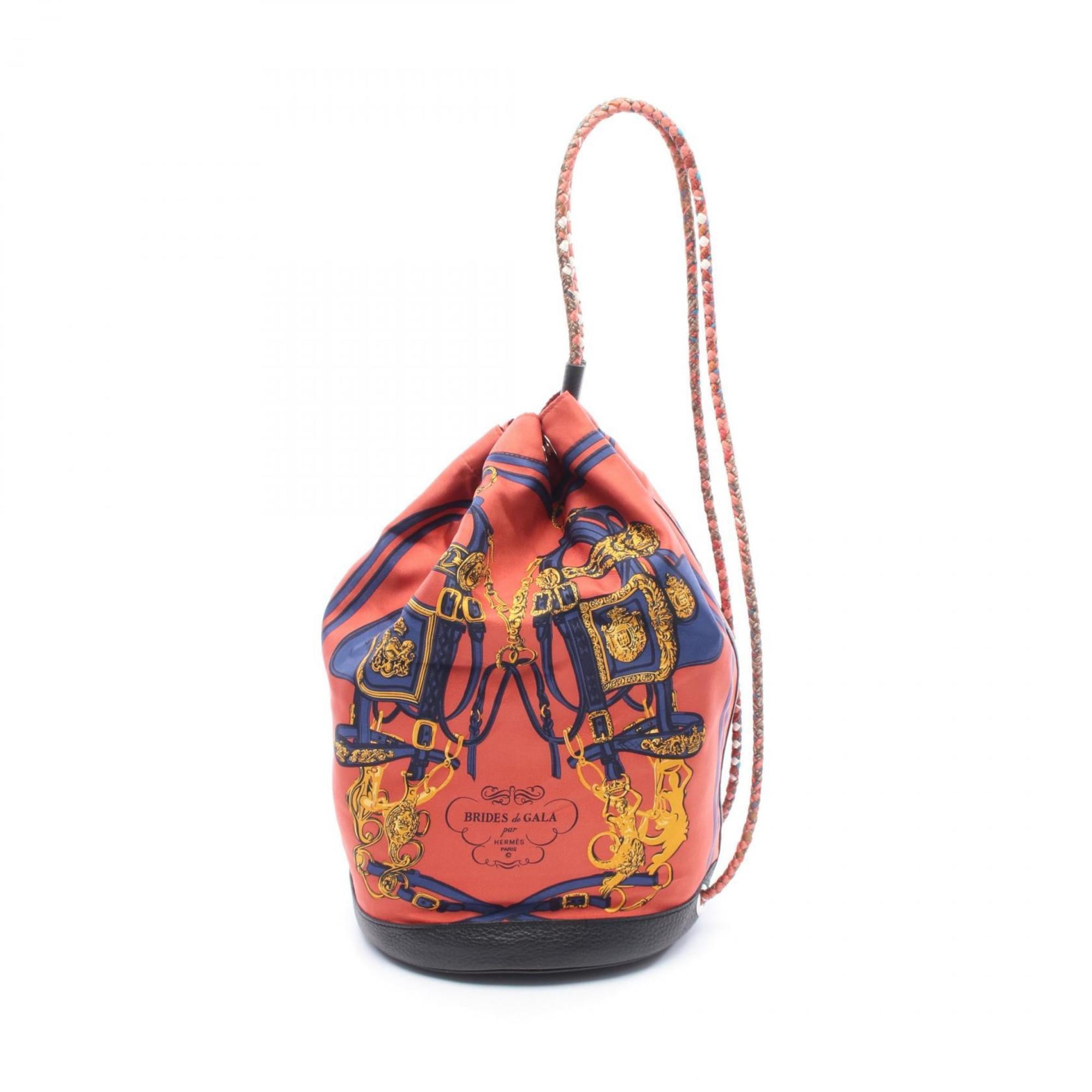 Pre-Owned Hermes Hermès Soi Cours 22 Brides de Gala Shoulder Bag, Silk ...