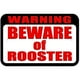 Warning Beware of Rooster Sign - Walmart.com