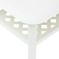 vidaXL Rectangle Outdoor Coffee Table, White Plastic, 35.4x23.6x18.1 ...