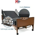 Med Mart Full Electric Hospital Bed Set, Foam Mattress, Half Rails ...