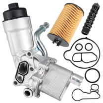 Engine Oil Cooler Filter Housing Assembly Adapter with Gaskets ...