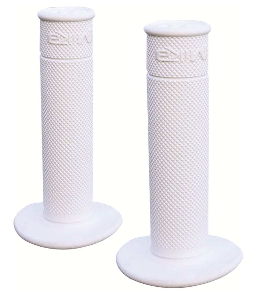 Mika 50/50 Density 1/3 Waffle White Twist-Throttle Grips (GRIPS-WHITE ...
