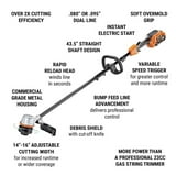 ATLAS 80V Brushless Cordless 16 in. String Trimmer - Tool Only ...