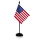 ANLEY USA Deluxe Desk Flag Set - 6 in x 4 in American US Desktop Flag ...