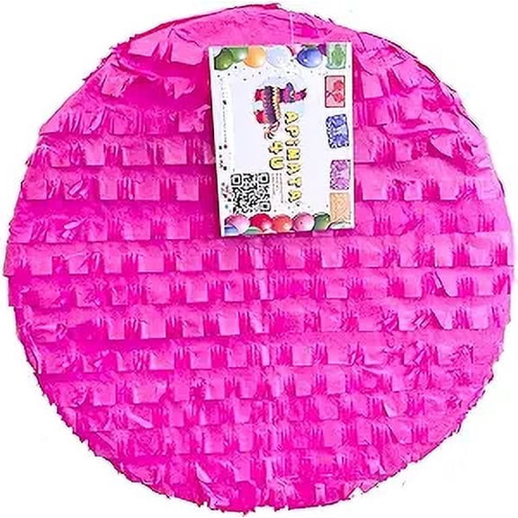 APINATA4U 2-D Flat16" Round Blank Pinata Red Color Great to Create Your ...